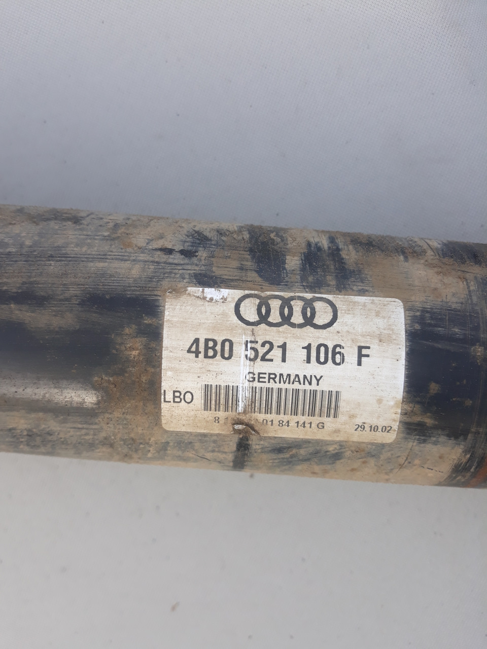 4B0521106F КАРДАННЫЙ ВАЛ/KARDANWELL VAG | Запчасти на DRIVE2