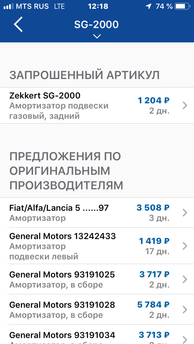 13242433 Амортизатор GM | Запчасти на DRIVE2