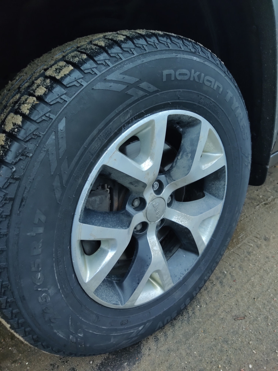 Шины летние nokian nordman s2 suv — Jeep Cherokee (KL), 2,4 л, 2014 ...