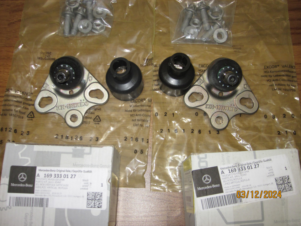 Ремонт подвески (замена шаровых опор + задних пружин) — Mercedes-Benz B ...