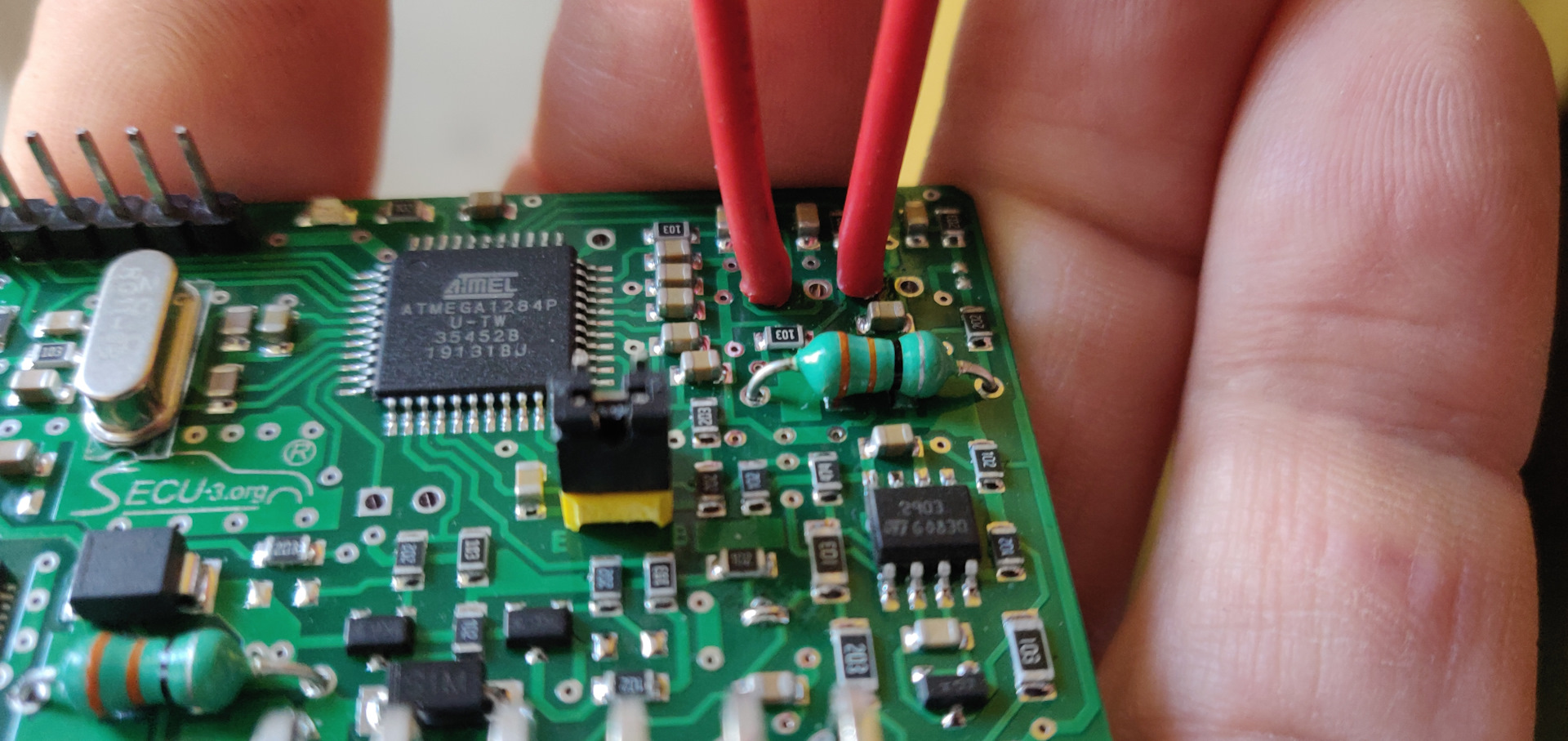 Датчик температуры воздуха (ДТВ), Secu-3 micro, pierburg 2e3 — Ford Sierra, 1,8 л, 1988 года ...