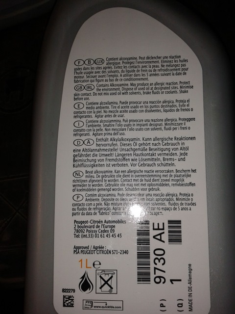 9730AE Масло трансмис Mobil ATF LT 71141 1л Peugeot Citroen | Запчасти ...