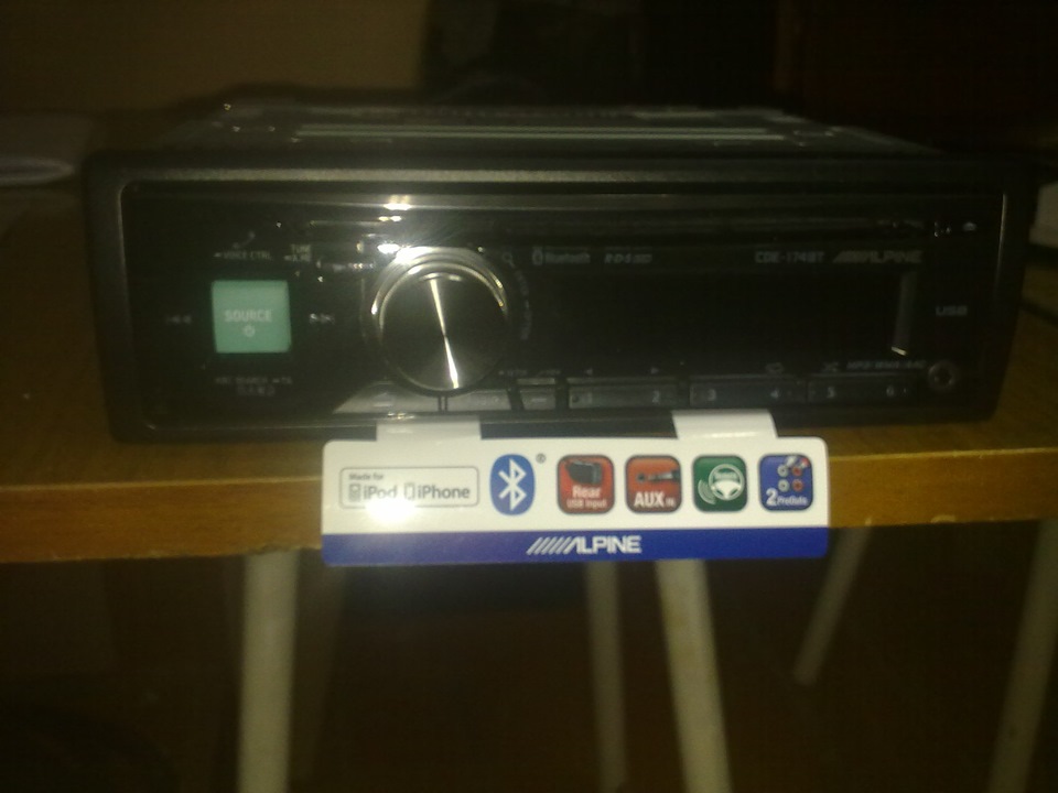 Alpine CDE-174BT — Chevrolet Lacetti 5D, 1,6 л, 2006 года | автозвук ...