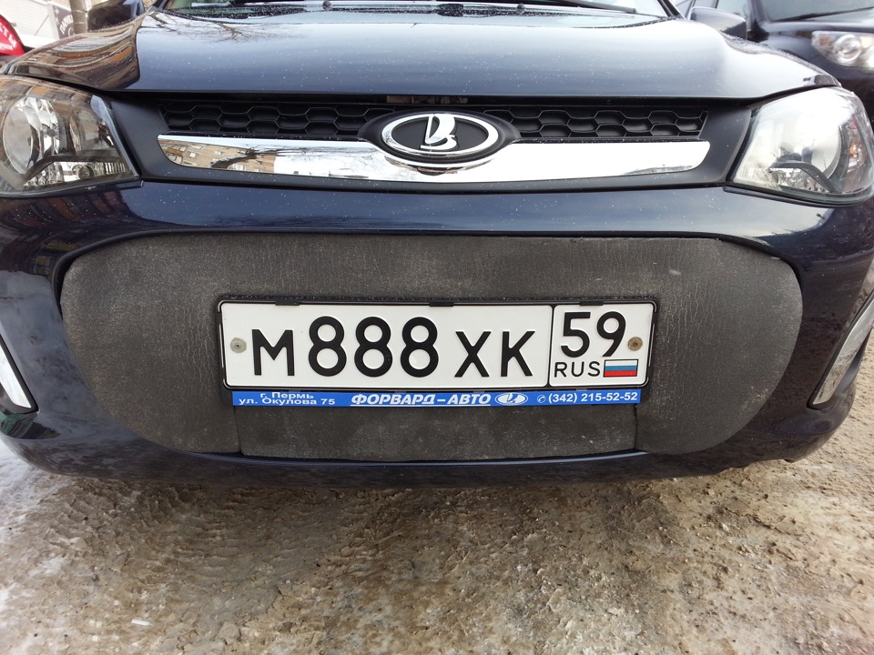 Вот и пришли морозы. Утепляемся ч.1. — Lada Калина Универсал (2G), 1,6 ...