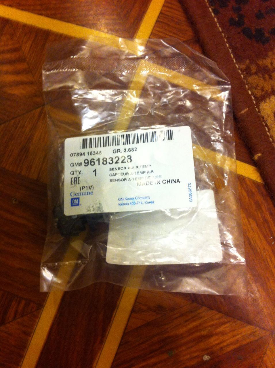 96183228 Датчик температуры наружного воздуха / Chevrolet 99~ GM ...