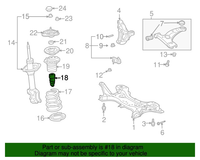 4833112200 Отбойник переднего амортизатора TOYOTA LEXUS | Запчасти на ...