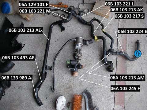 06B103213AK Патрубок системы вентиляции VAG | Запчасти на DRIVE2