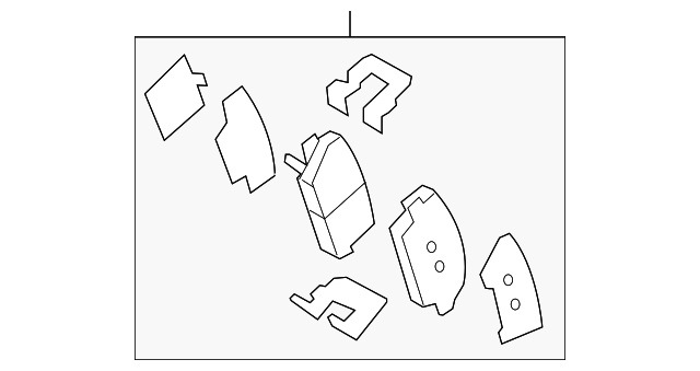 583023NA00 КОМПЛЕКТ ТОРМОЗНЫХ КОЛОДОК С НАКЛАДКАМИ (4ШТ) KIA HYUNDAI ...