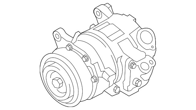 64506805025 Компрессор конд.без электром.муфты BMW | Запчасти на DRIVE2