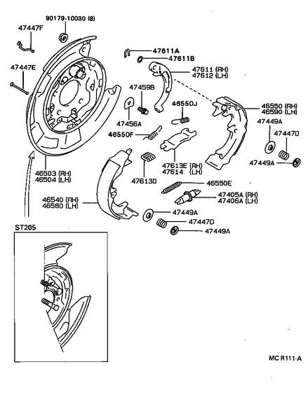 Замена тросов ручника — Toyota Carina ED (3G), 2 л, 1994 года ...