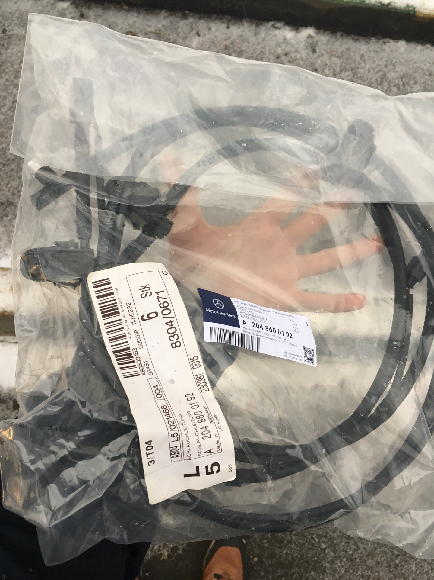 Лопнул шланг омывателя лобового — Mercedes-Benz C-Class (W204), 2,2 л ...