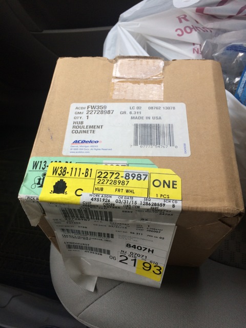 22728987 Ступица передняя для CHEVROLET CRUZE GM | Запчасти на DRIVE2