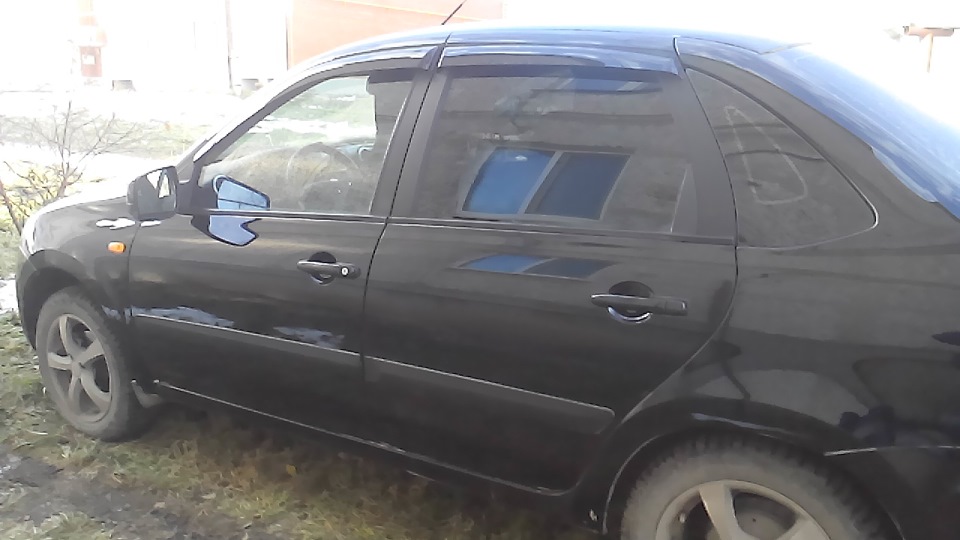 затонировал — Lada Гранта (1G), 1,6 л, 2014 года | тюнинг | DRIVE2