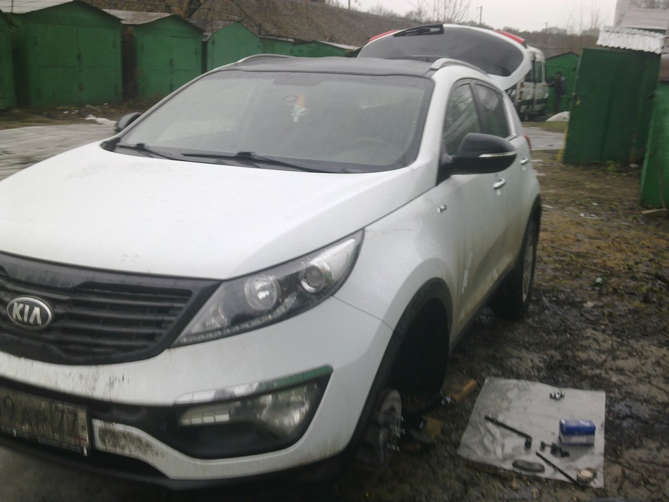 колодочки — KIA Sportage (3G), 2 л, 2013 года | своими руками | DRIVE2