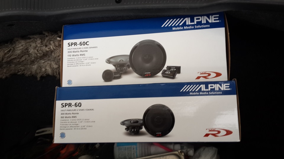 6. Аудио (часть-1) Динамики Alpine SPR-60 — Toyota HiAce (H100), 3 л ...