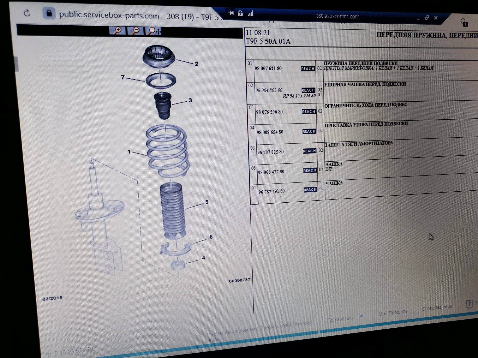 Коды запчастей для 2.0 hdi — Peugeot 308 SW (2G), 1,6 л, 2016 года ...
