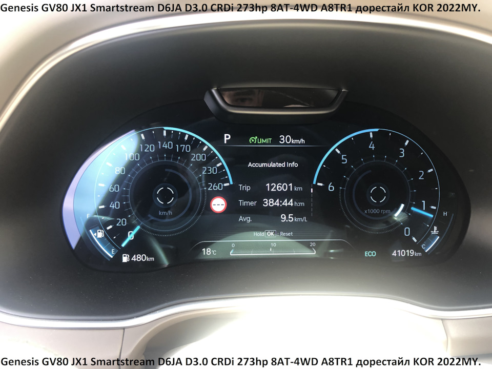 Genesis GV80 JX1 Smartstream D6JA D3.0 CRDi 273hp 8AT-4WD A8TR1 ...