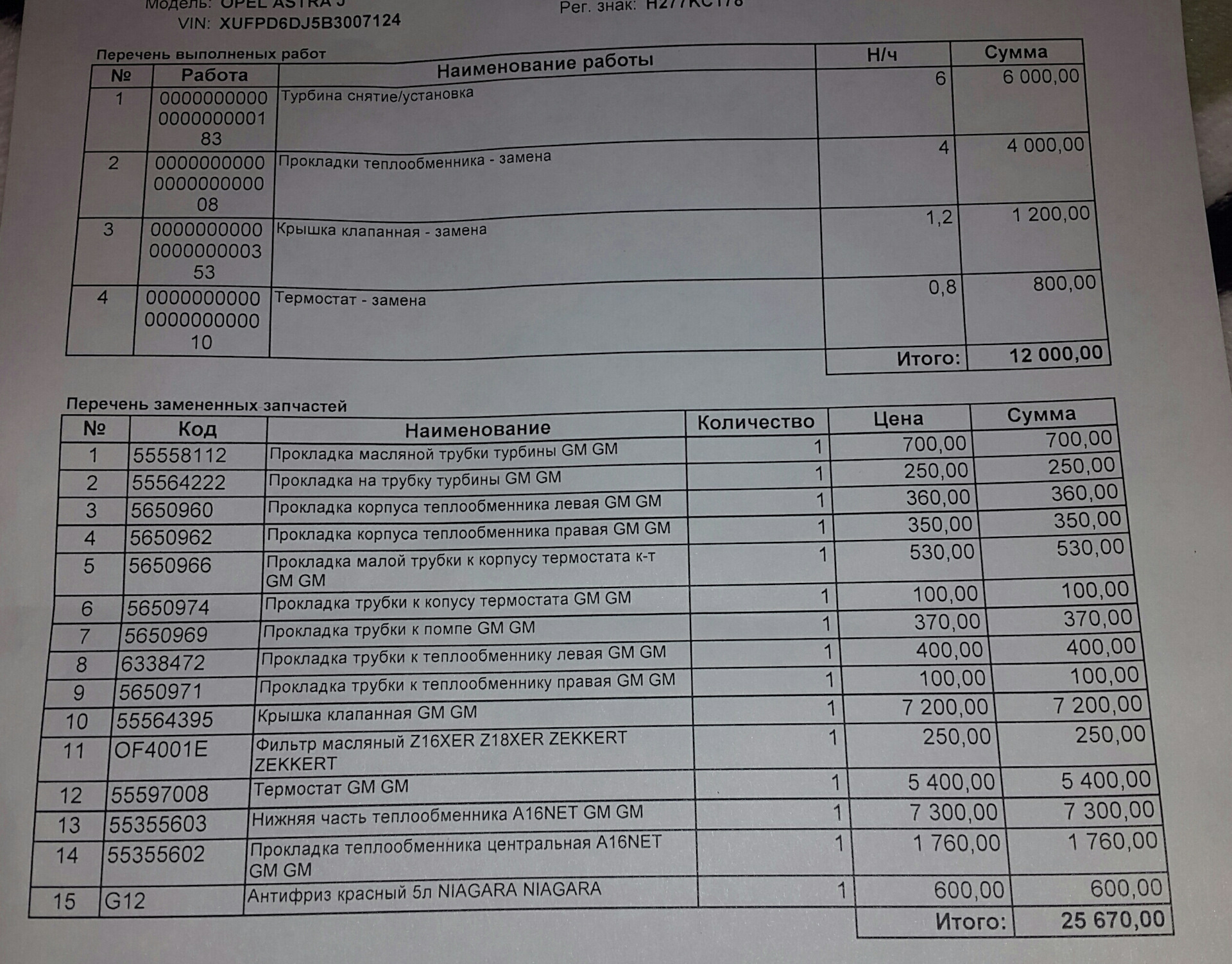 Побег антифриза — Opel Astra J, 1,6 л, 2011 года | поломка | DRIVE2