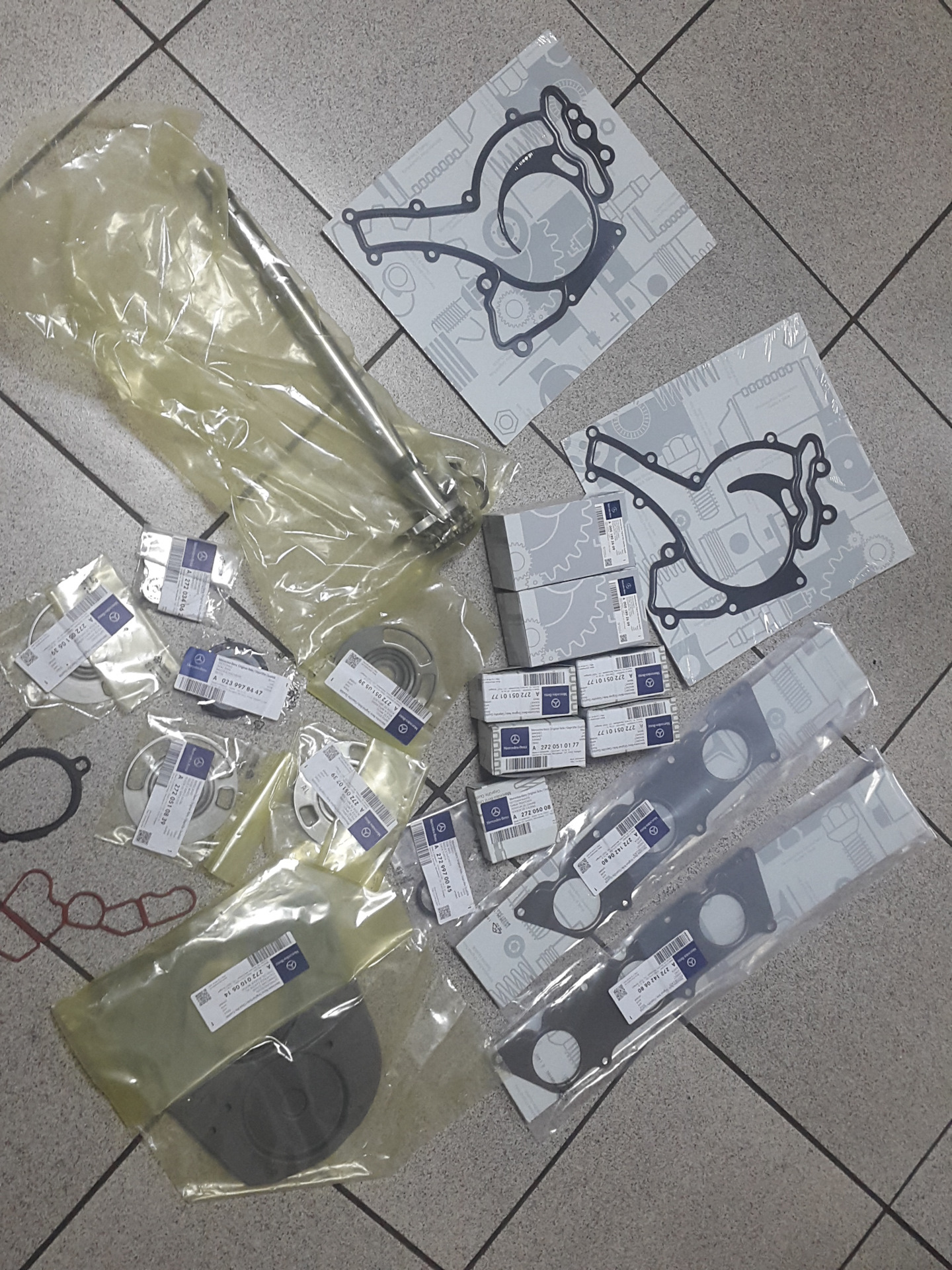 Набор для ремонта мотора — Mercedes-Benz E-class (W211), 2,5 л, 2007 ...