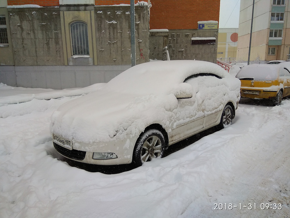 Снежный плен. — Skoda Octavia A5 Mk2, 1,8 л, 2011 года | фотография ...