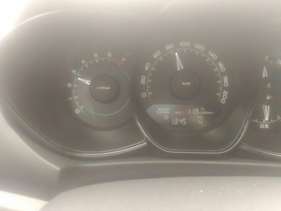2000 км — Lada Vesta (1G), 1,8 л, 2017 года | наблюдение | DRIVE2