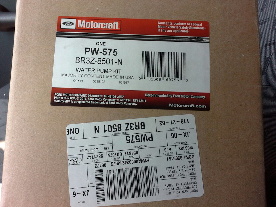 Потекла помпа — Ford Mustang (5G), 3,7 л, 2013 года | поломка | DRIVE2