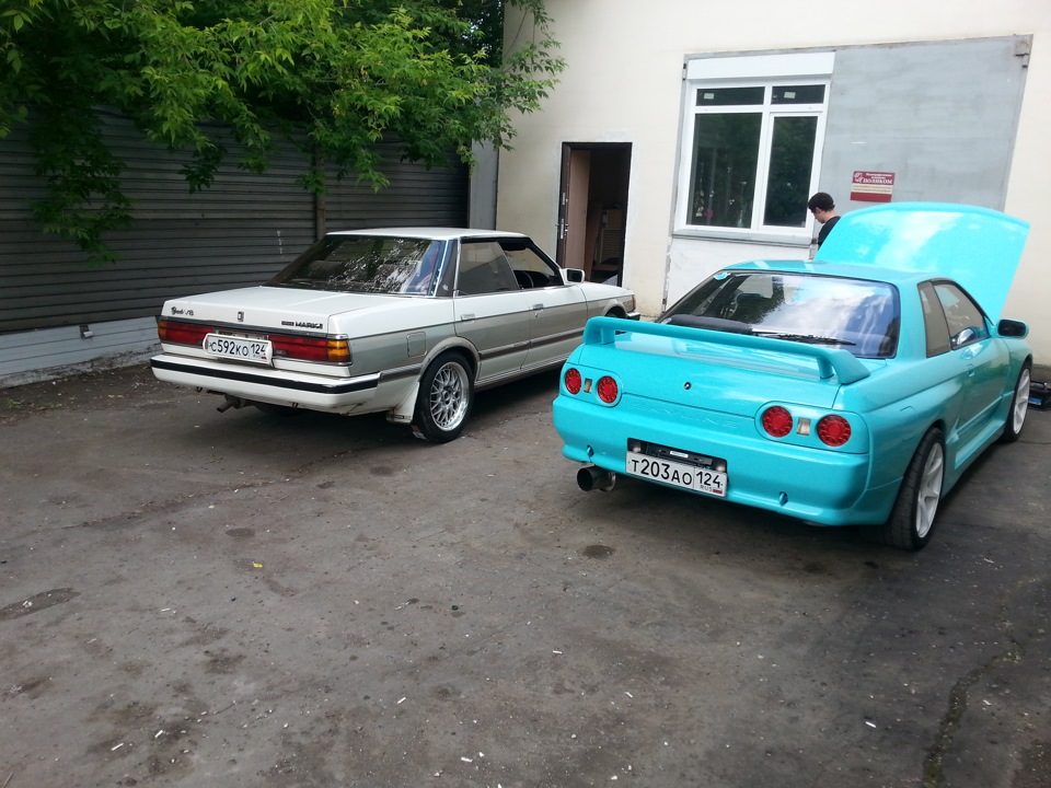 Rays Volk Racing Evolution 3 — Toyota Mark II (70), 2 л, 1987 года | колёсные диски | DRIVE2