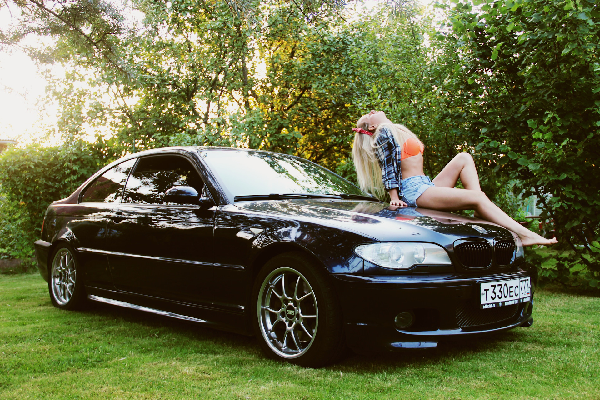 Дачный фотосет -"bmw, жена и кот"))) — BMW 3 series Coupe (E46), 3 л, 2003 года | фотография ...