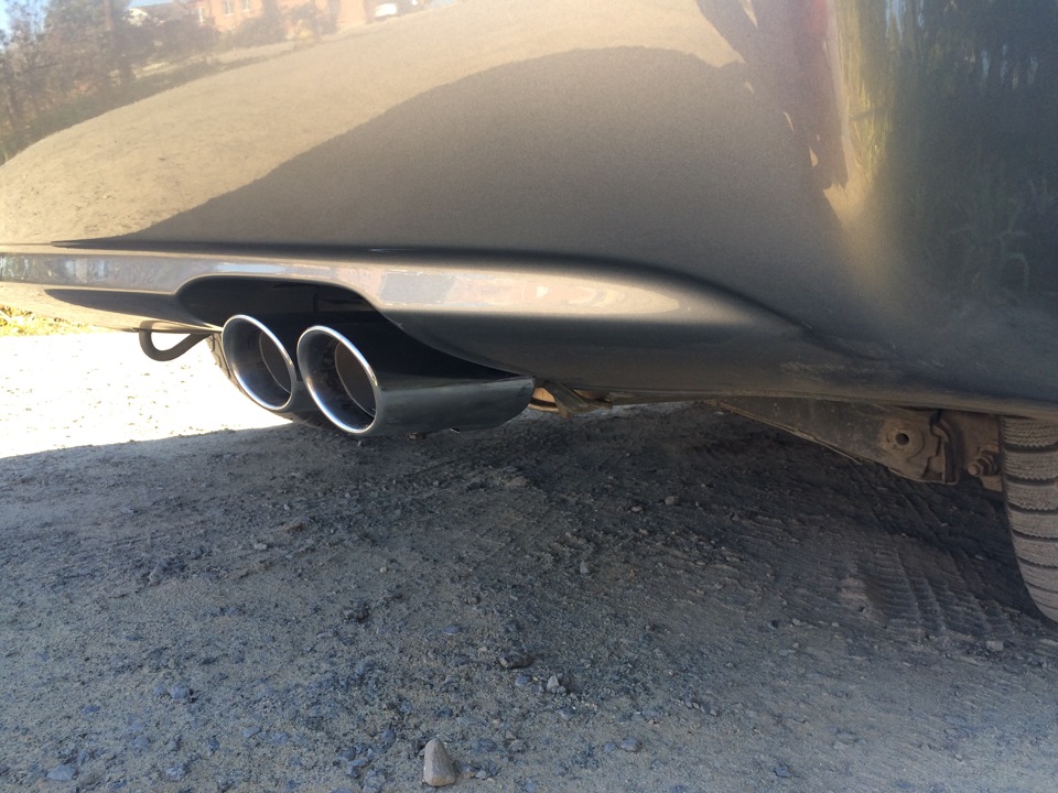 Насадки на глушитель — Honda Civic 4D (8G), 1,8 л, 2008 года | стайлинг ...