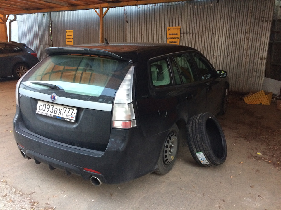 Боковой порез шины — Saab 9-3 (2G), 2,8 л, 2008 года | шины | DRIVE2