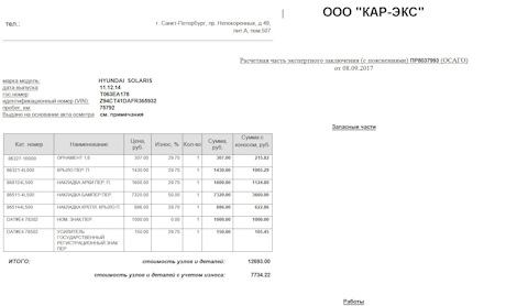868124L500 Подкрылок передний правый HYUNDAI SOLARIS KIA HYUNDAI ...