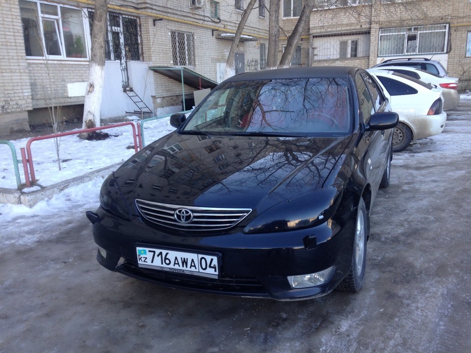 Очки на фар и красный чехол алькантара — Toyota Camry (XV30), 2,4 л ...