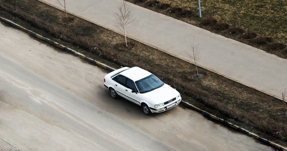 Неужели весна — Audi 80 B4 2 л 1992 года фотография Drive2