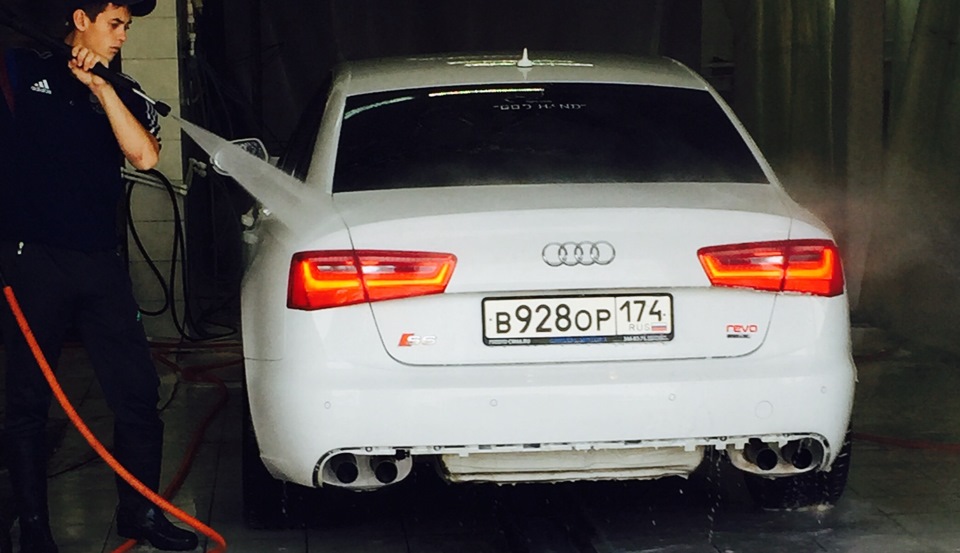 Бампер и диффузор — Audi A6 (C7), 3 л, 2012 года | тюнинг | DRIVE2