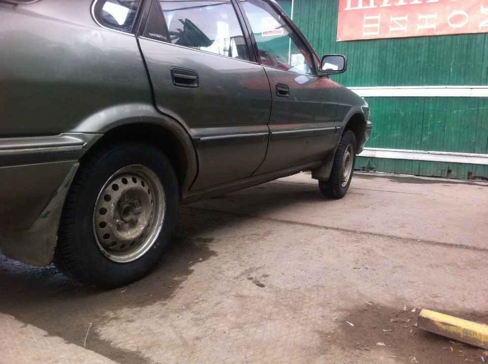 Переобувка или начало БЖ на драйве — Toyota Sprinter (90), 1,5 л, 1989 ...