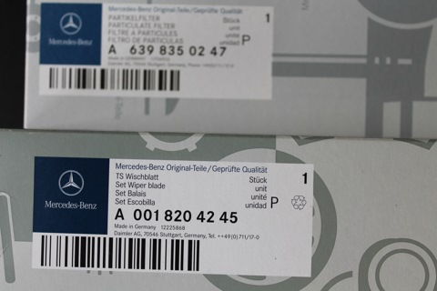 A0018204245 Комплект щеток стеклоочистителя 2шт Mercedes | Запчасти на ...