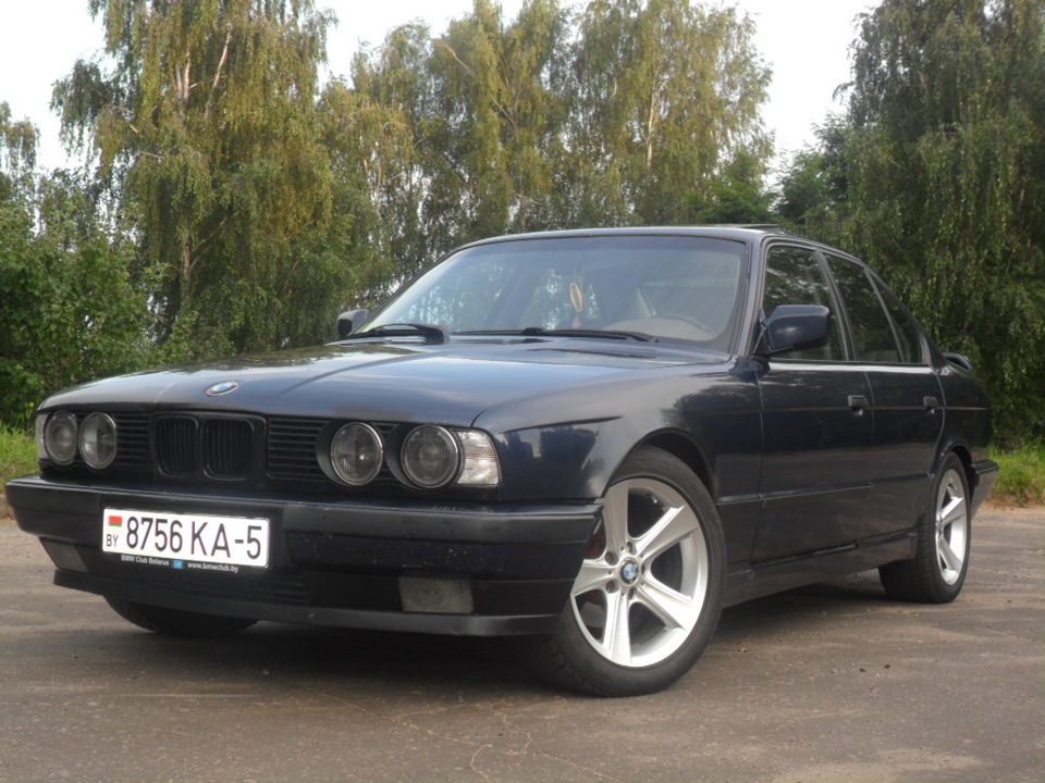 сейчас на 128 стиле ездим)) — BMW 5 series (E34), 2,5 л, 1991 года ...