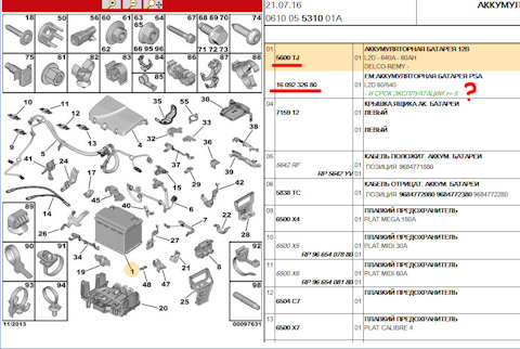 6500X7 Плавкий предохранитель Peugeot Citroen | Запчасти на DRIVE2