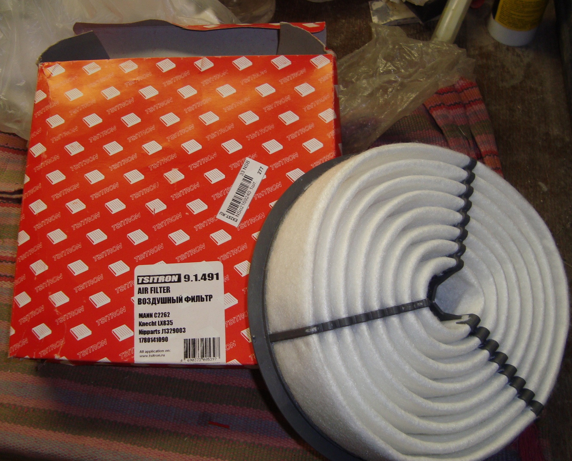 1780141090 Воздушный фильтр TOYOTA LEXUS | Запчасти на DRIVE2