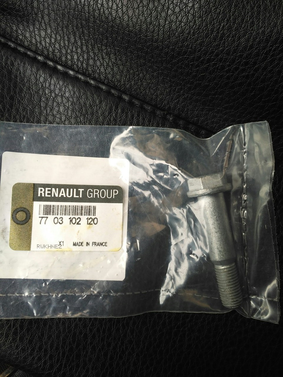 7703102120 Болт М10Х1,25-52 RENAULT | Запчасти на DRIVE2