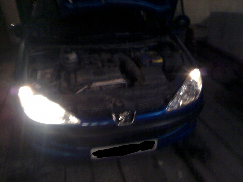 Лампа H7 приказала долго жить и решение проблем с уводом влево! — Peugeot 206, 1,4 л, 2007 года ...