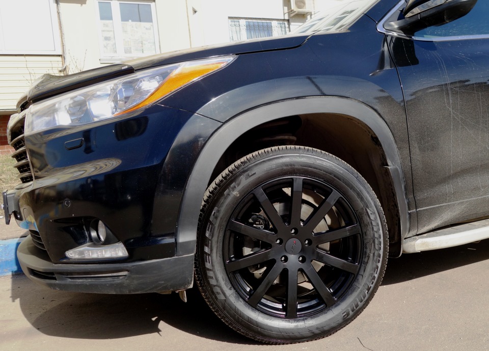 TSW Brooklands матовый черный — 2 — Toyota Highlander (XU50), 3,5 л, 2014 года | колёсные диски ...