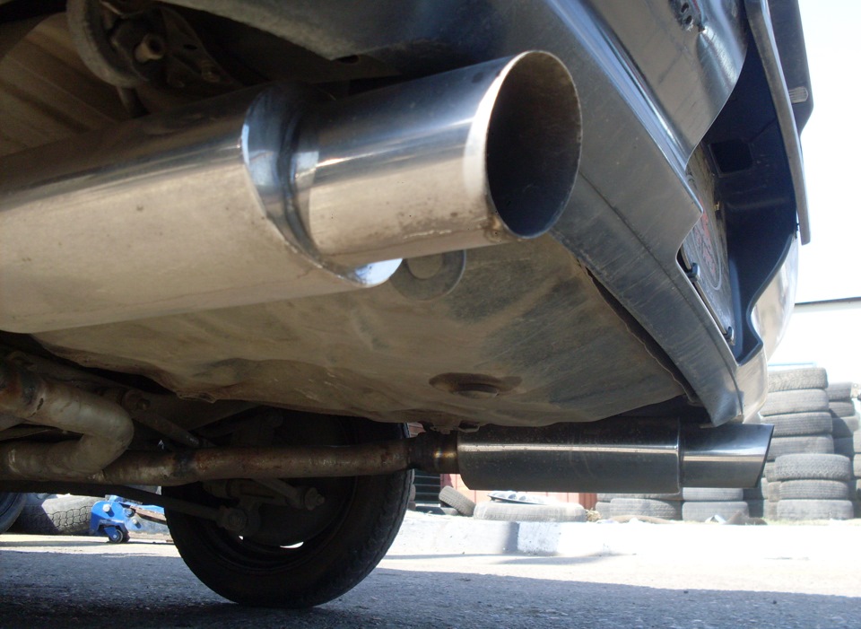 Выхлоп Custom))) — Toyota Corolla Levin (AE100/101), 1,6 л, 1993 года ...