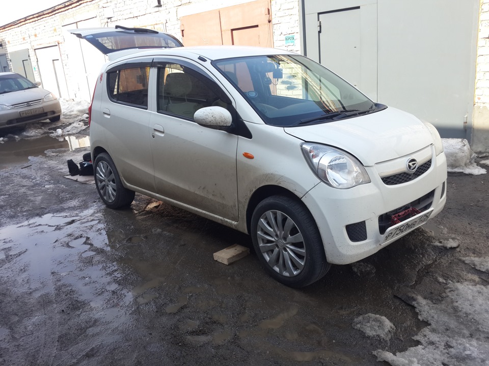 №37 — Примерил 185 55 16 — Daihatsu Mira (L275/L285), 0,7 л, 2010 года | колёсные диски | DRIVE2