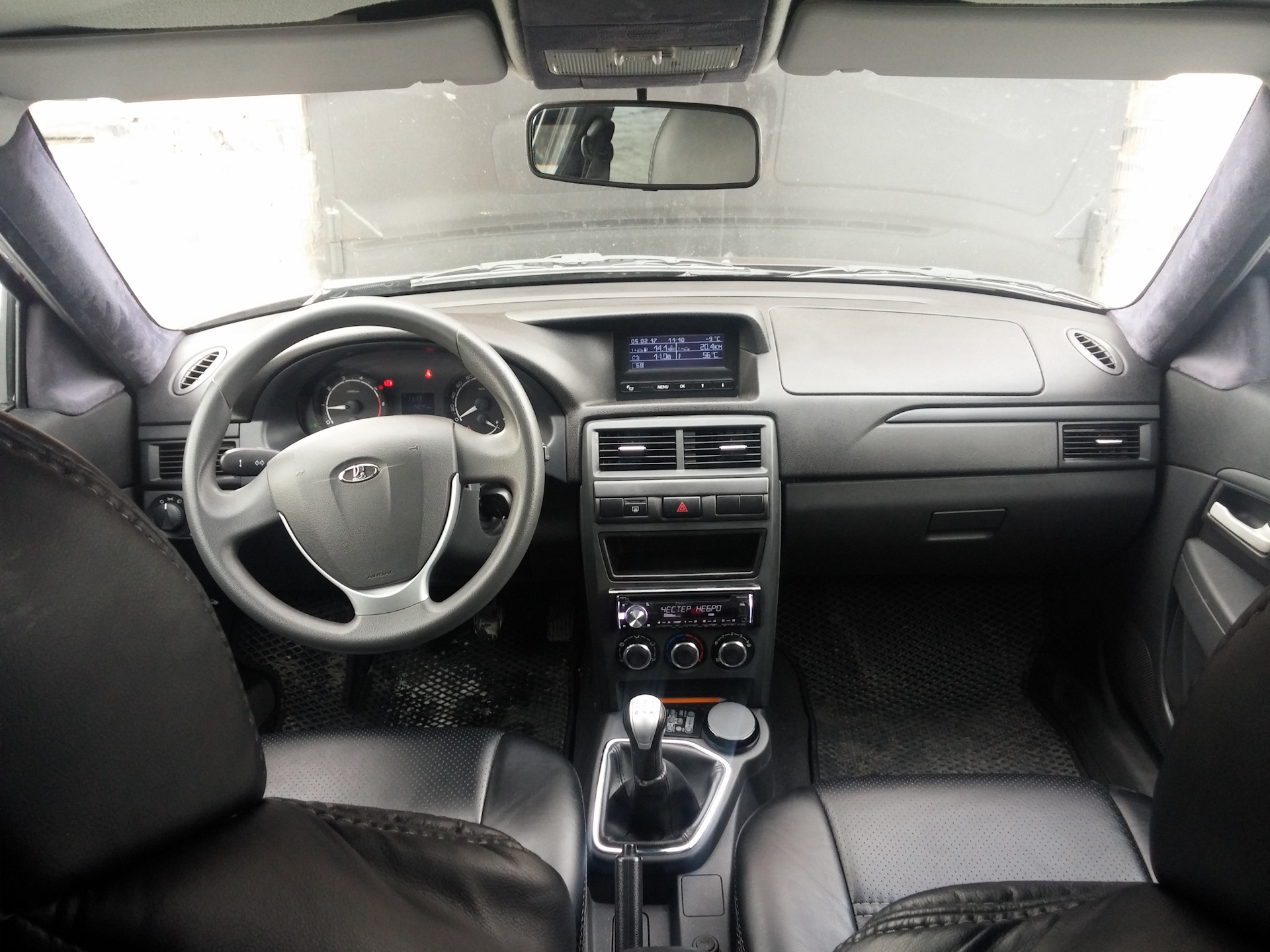 Ручки печки от Ford focus в Приору — Lada Приора седан, 1,6 л, 2014 ...