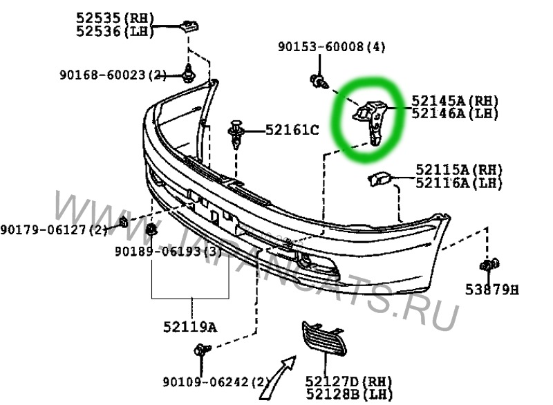 9018906193 КЛИПСА КРЕПЕЖНАЯ 299 TOYOTA LEXUS | Запчасти на DRIVE2