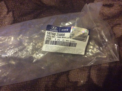 5976025000 Трос стояночного тормоза левый KIA HYUNDAI | Запчасти на DRIVE2
