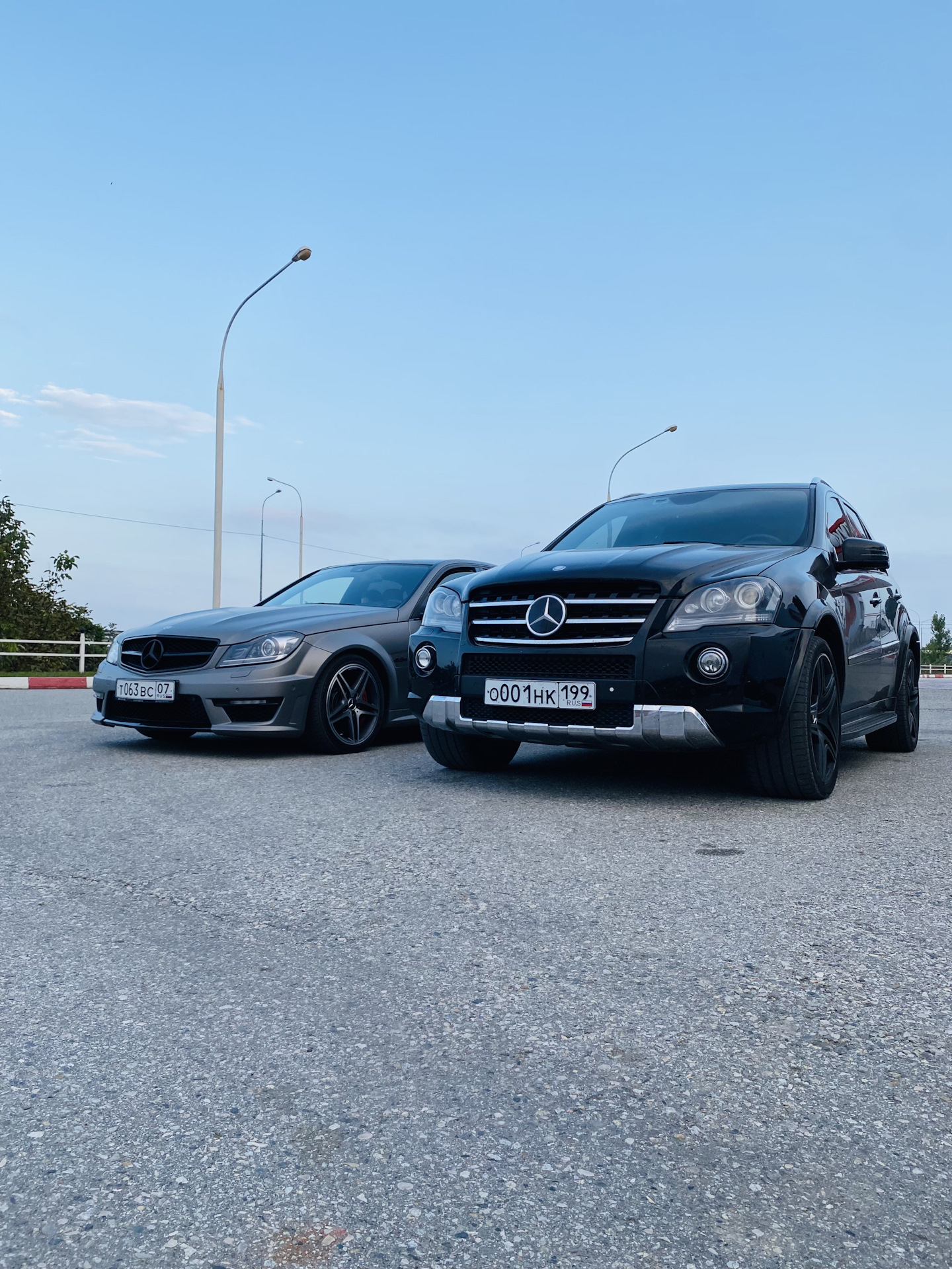 ML63 AMG + C63 AMG PP — Mercedes-Benz ML 63 AMG (W164), 6,2 л, 2008 ...