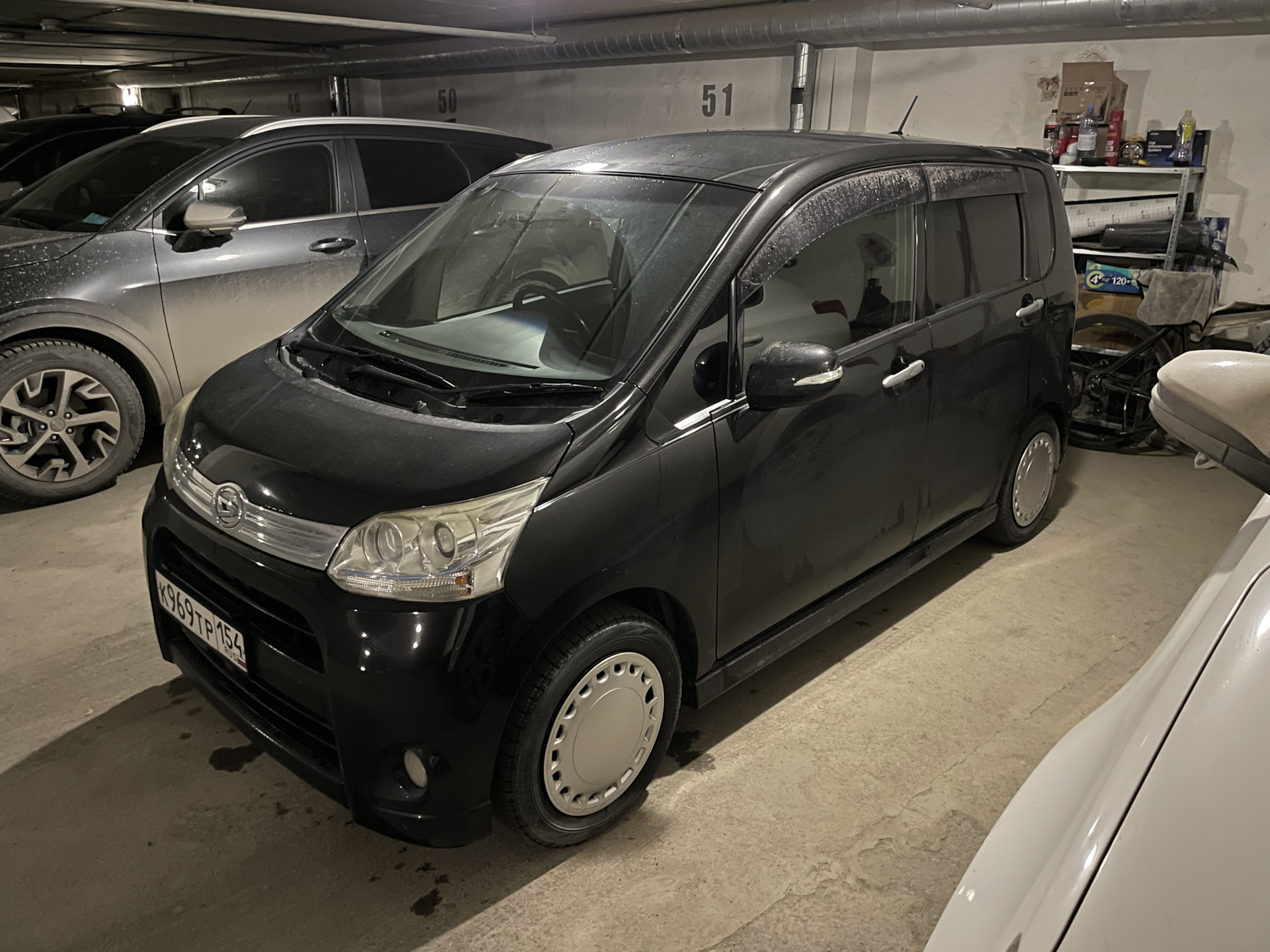 Зима и колпаки — Daihatsu Move (LA100/LA110), 0,7 л, 2011 года ...