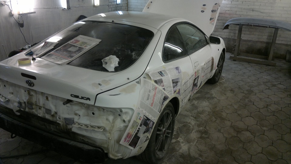 Машина на покраске — Toyota Celica (200), 2 л, 1996 года | кузовной ...